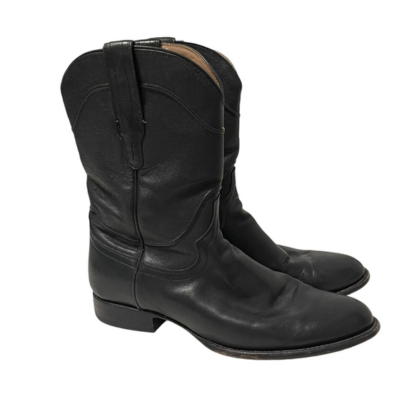 Tecovas | Shoes | Tecovas Mens Black Cafe The Earl Goat Roper Western ...